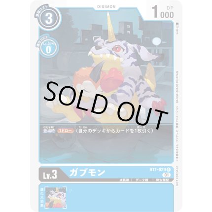 〔状態B〕(01)(illus:koki)ガブモン【R】{BT1-029}《青》