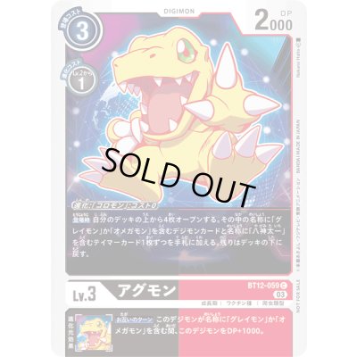〔状態A-〕(03)(illus:NakanoHaito)アグモン【C】{BT12-059}《多》