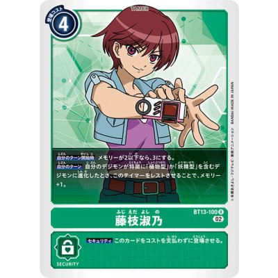 (02)藤枝淑乃【R】{BT13-100}《緑》